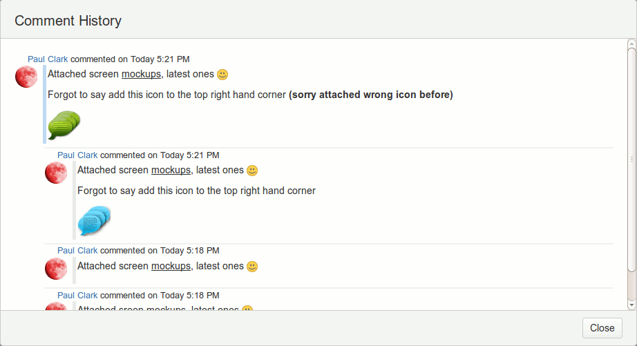 Comment History - Redmoon Software